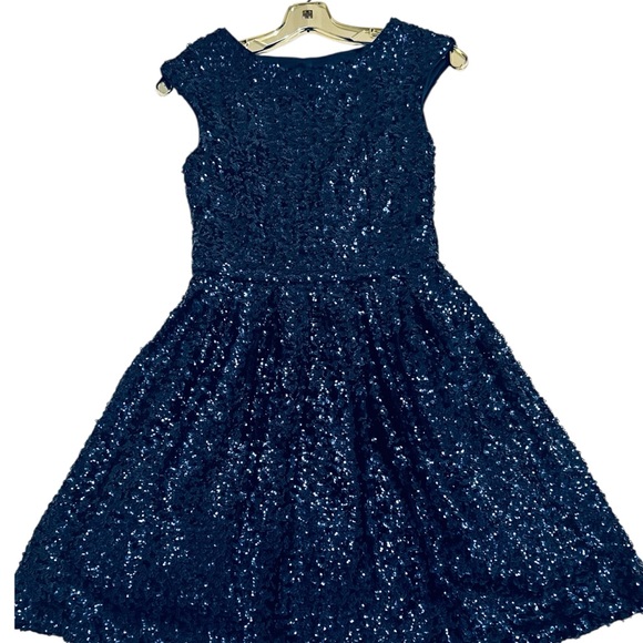 Emerald Sundae | Dresses | Emerald Sundae Sequin Embellished Blue Mini ...